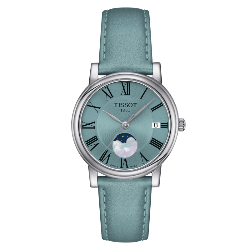 Tissot T122.223.16.353.00 Női Karóra - Carson Premium Lady Moonphase